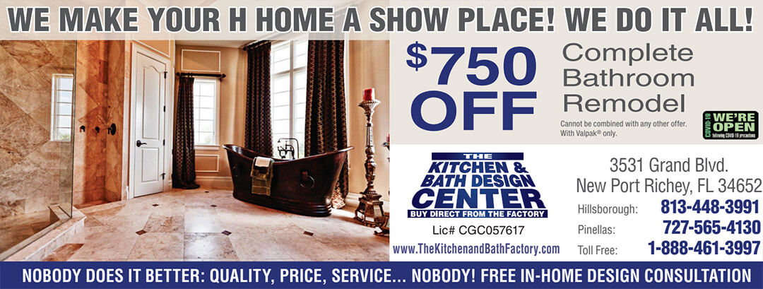 The Kitchen & Bath Design Center-Tampa, Florida- Specials